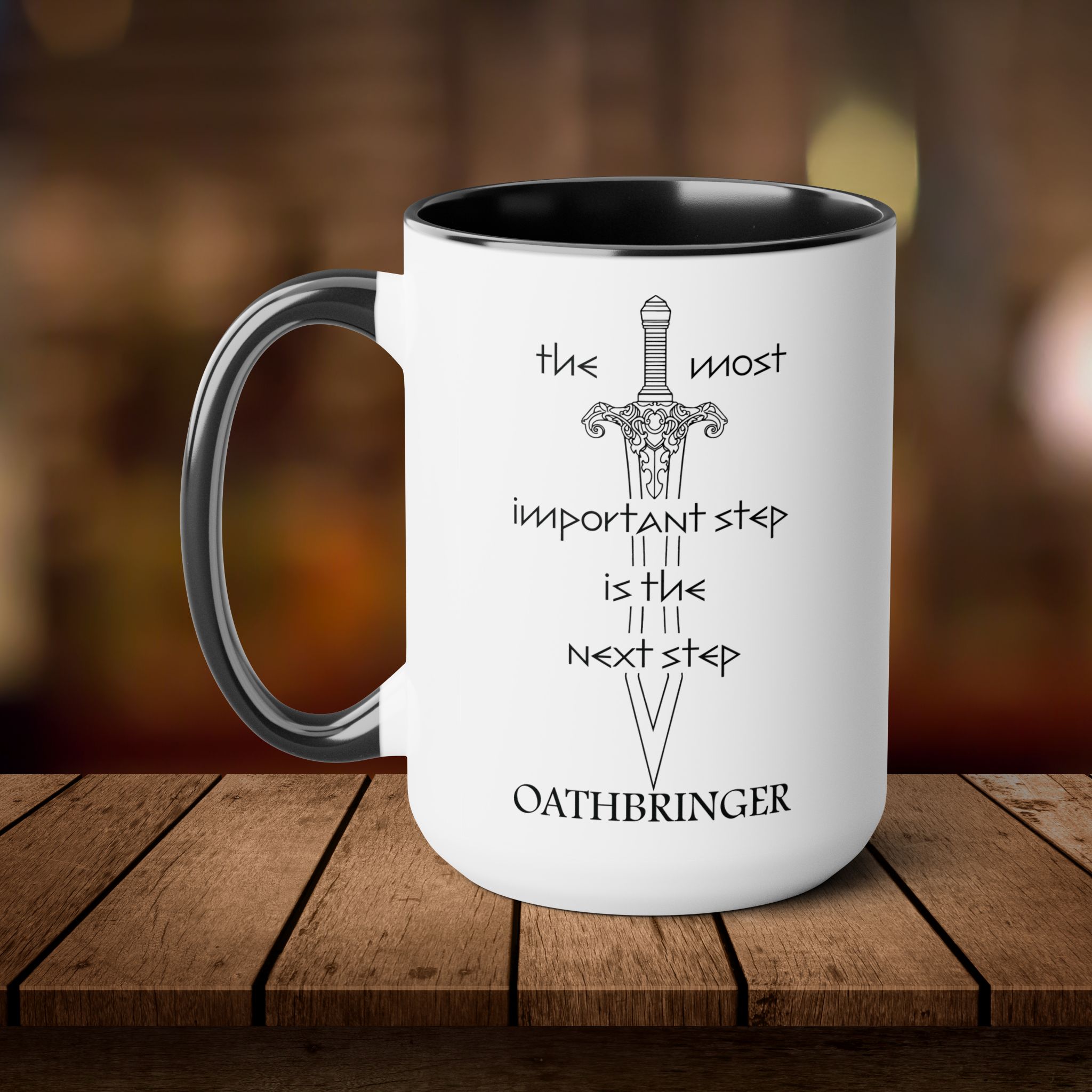 Stormlight Archive Oathbringer Mug, Cosmere merch, Dalinar Next Step ...